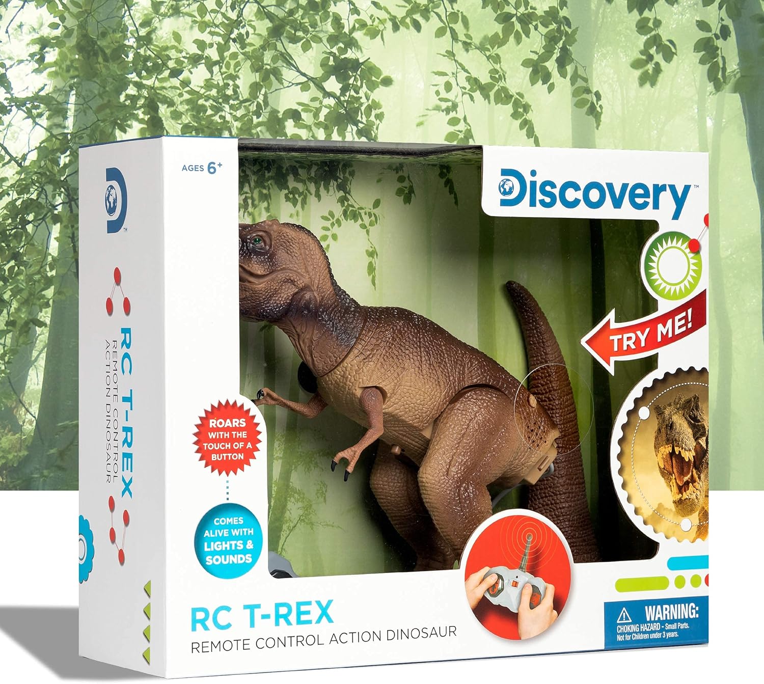 Discovery Kids Remote Control RC T Rex Dinosaur Electronic Toy Action ...