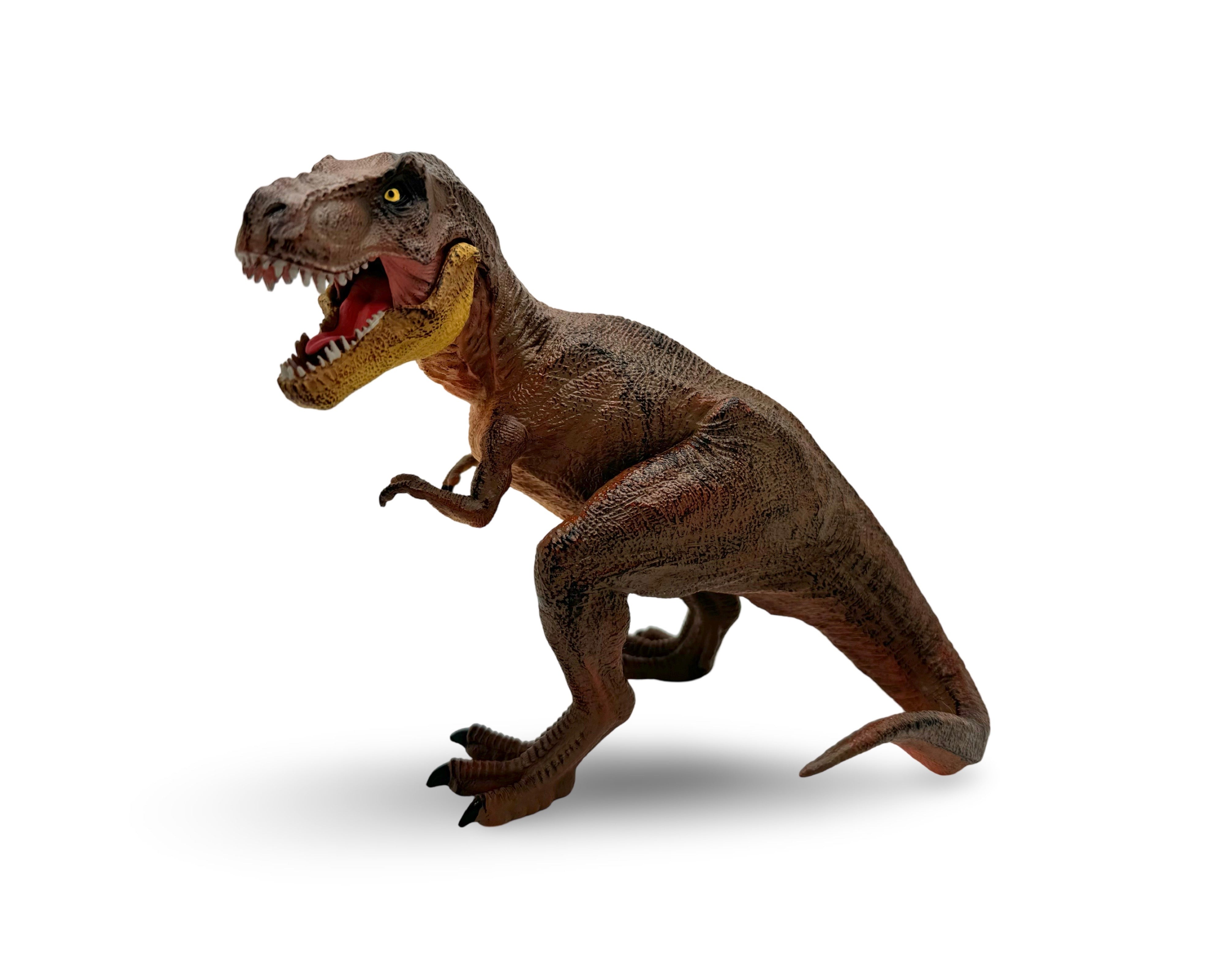 Brown Squatting Tyrannosaurus Rex Dinosaur Figure 8 Inch – Yazoo toys