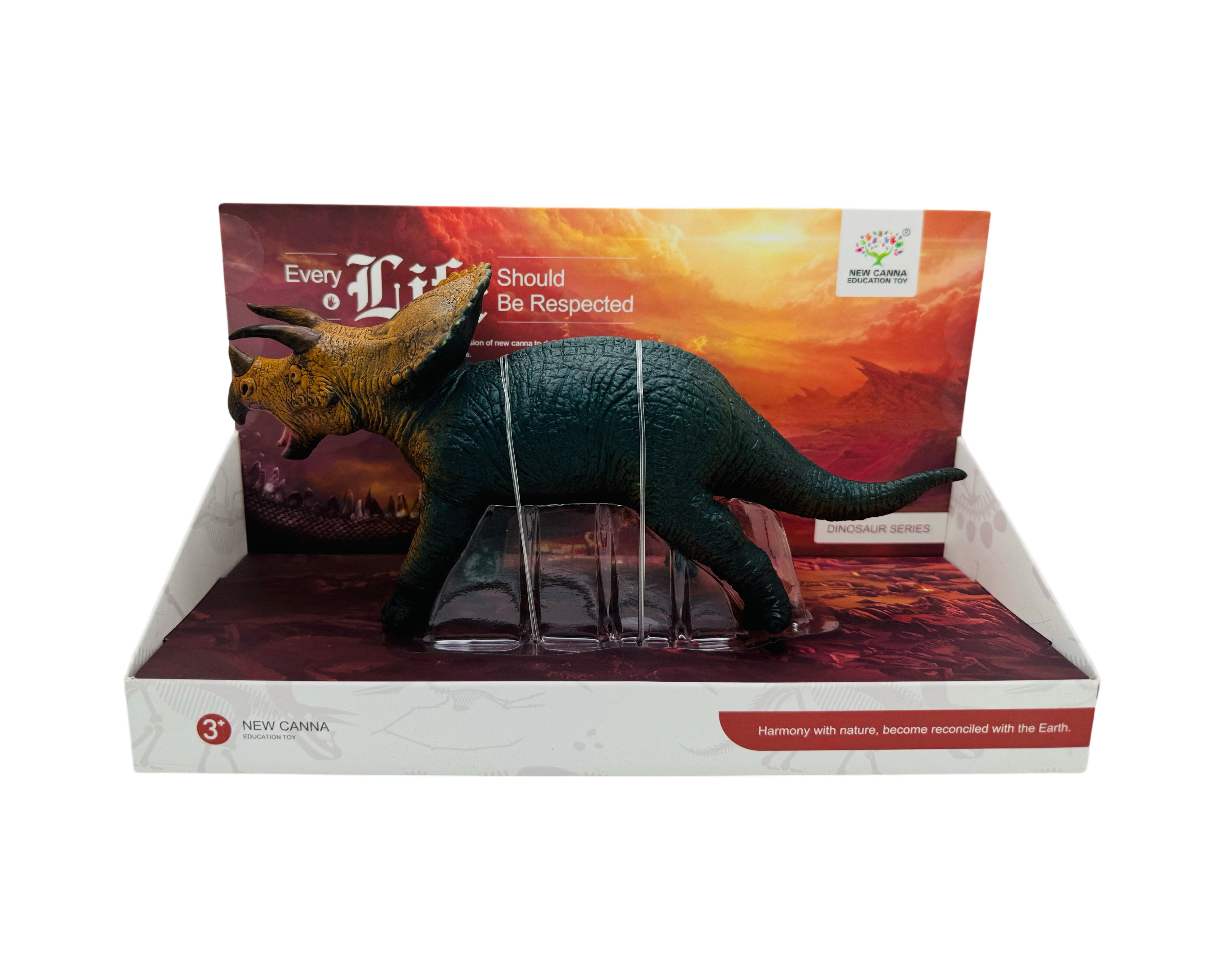 Triceratops Dinosaur Figure Soft Series – Yazoo toys